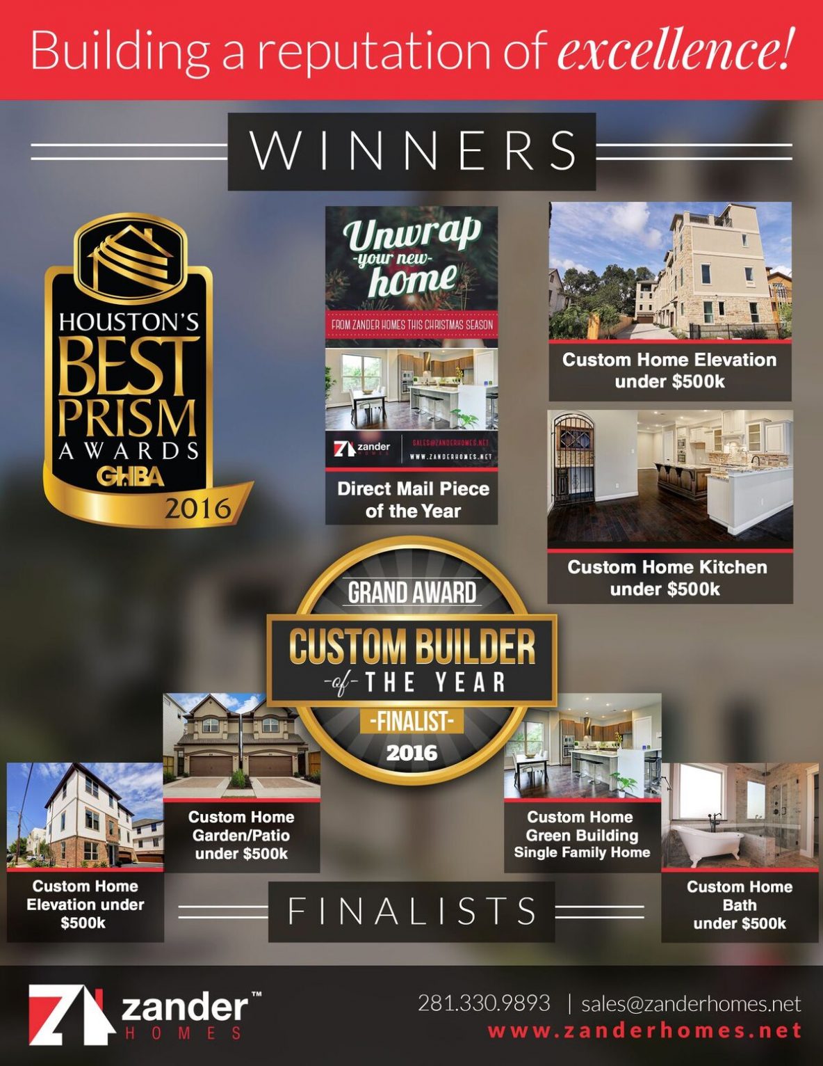 Zander Homes Garners Custom Homebuilding Awards - New Home Builder ...